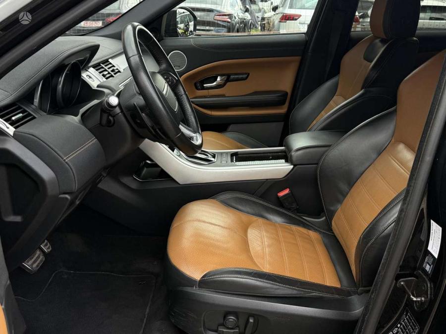 Black Land Rover Range Rover Evoque 2016 in Vilnius, with an engine capacity of 2.00 L and mileage of 252 thousand km for 11550 €, photo 11 on AUTOMOTO.COM.LV