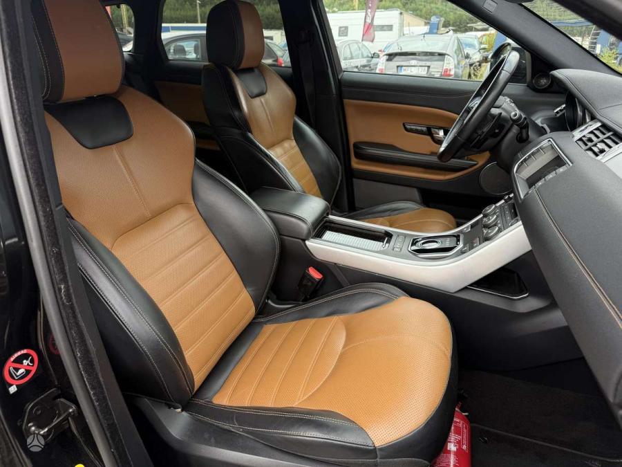 Black Land Rover Range Rover Evoque 2016 in Vilnius, with an engine capacity of 2.00 L and mileage of 252 thousand km for 11550 €, photo 18 on AUTOMOTO.COM.LV