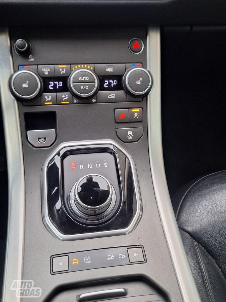 Black Land Rover Range Rover Evoque 2016 in Telschi, with an engine capacity of 2.00 L and mileage of 164 thousand km for 9700 €, photo 12 on AUTOMOTO.COM.LV