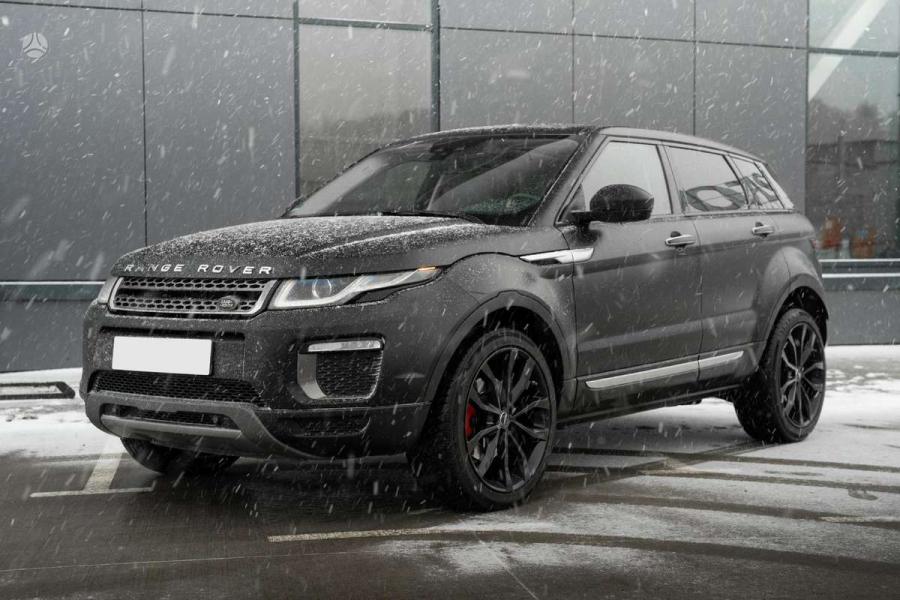 Black Land Rover Range Rover Evoque 2017 in Vilnius, with an engine capacity of 2.00 L and mileage of 145 thousand km for 13950 €, photo 1 on AUTOMOTO.COM.LV