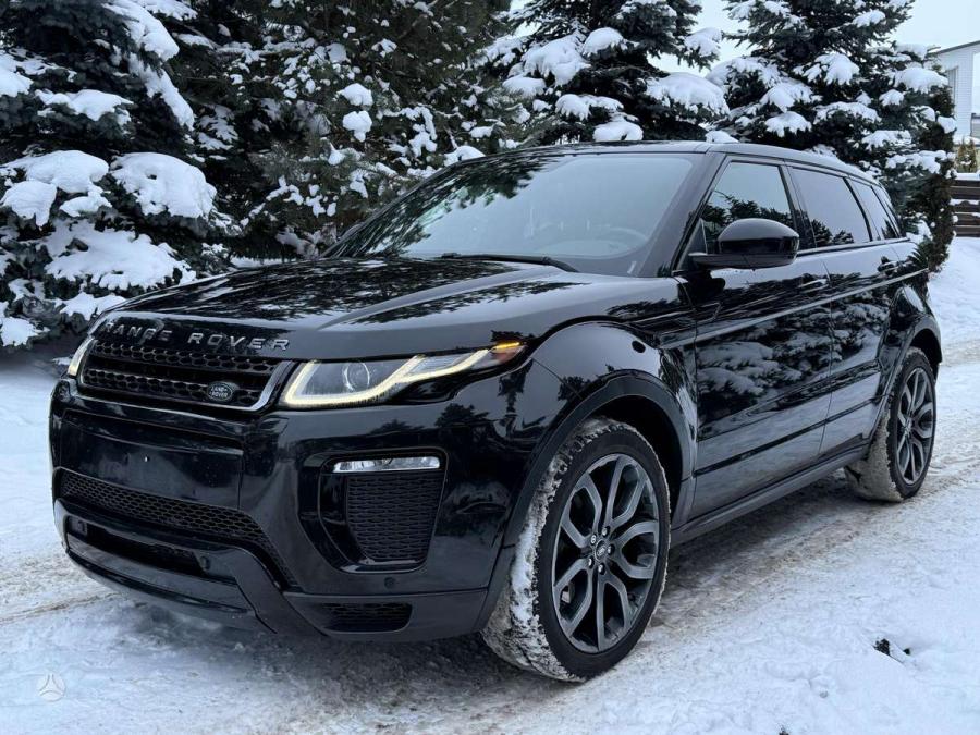 Black Land Rover Range Rover Evoque 2017 in Utena, with an engine capacity of 2.00 L and mileage of 202 thousand km for 9990 €, photo 1 on AUTOMOTO.COM.LV
