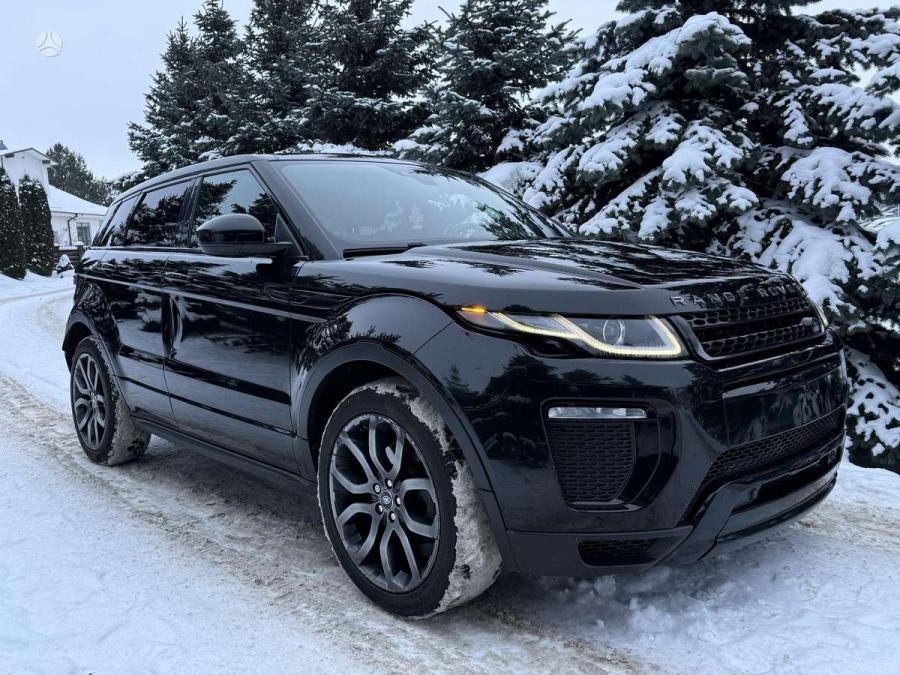 Black Land Rover Range Rover Evoque 2017 in Utena, with an engine capacity of 2.00 L and mileage of 202 thousand km for 9990 €, photo 3 on AUTOMOTO.COM.LV