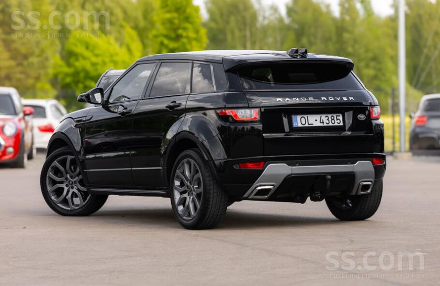 Black Land Rover Range Rover Evoque 2017 in Jelgava, with an engine capacity of 2.00 L and mileage of 0 thousand km for 13500 €, photo 7 on AUTOMOTO.COM.LV