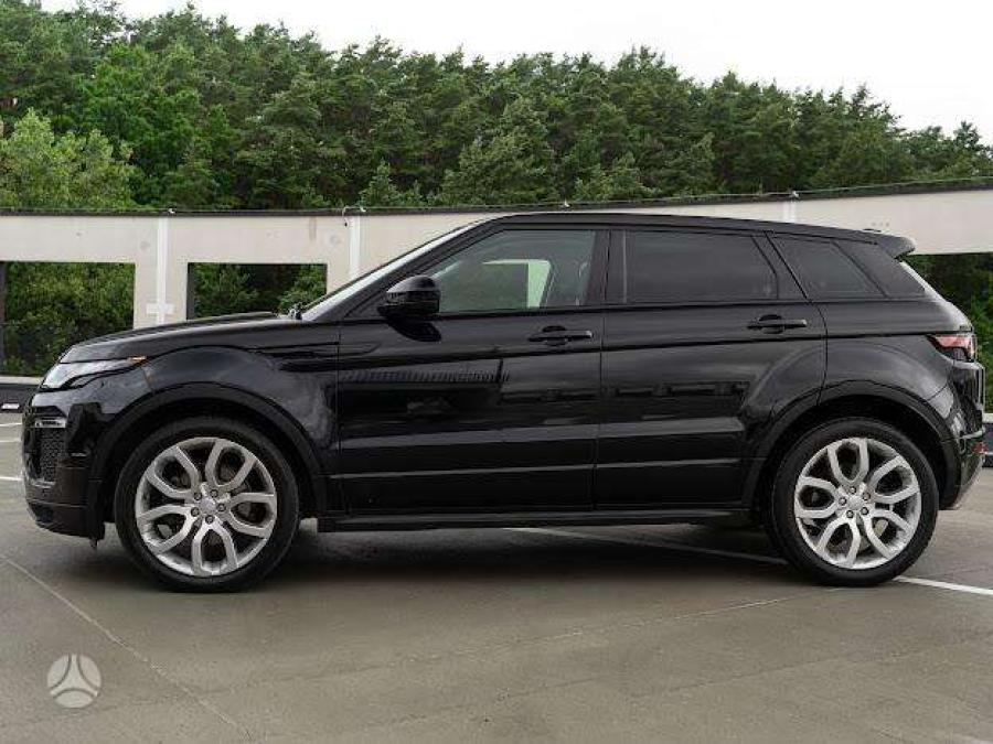 Black Land Rover Range Rover Evoque 2017 in Vilnius, with an engine capacity of 2.00 L and mileage of 76 thousand km for 16900 €, photo 5 on AUTOMOTO.COM.LV
