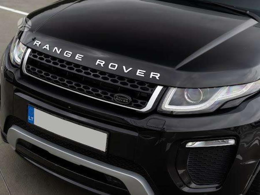 Black Land Rover Range Rover Evoque 2017 in Vilnius, with an engine capacity of 2.00 L and mileage of 76 thousand km for 16900 €, photo 8 on AUTOMOTO.COM.LV
