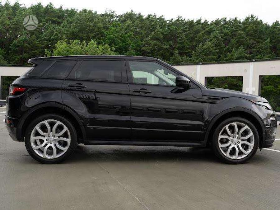Black Land Rover Range Rover Evoque 2017 in Vilnius, with an engine capacity of 2.00 L and mileage of 76 thousand km for 16900 €, photo 12 on AUTOMOTO.COM.LV