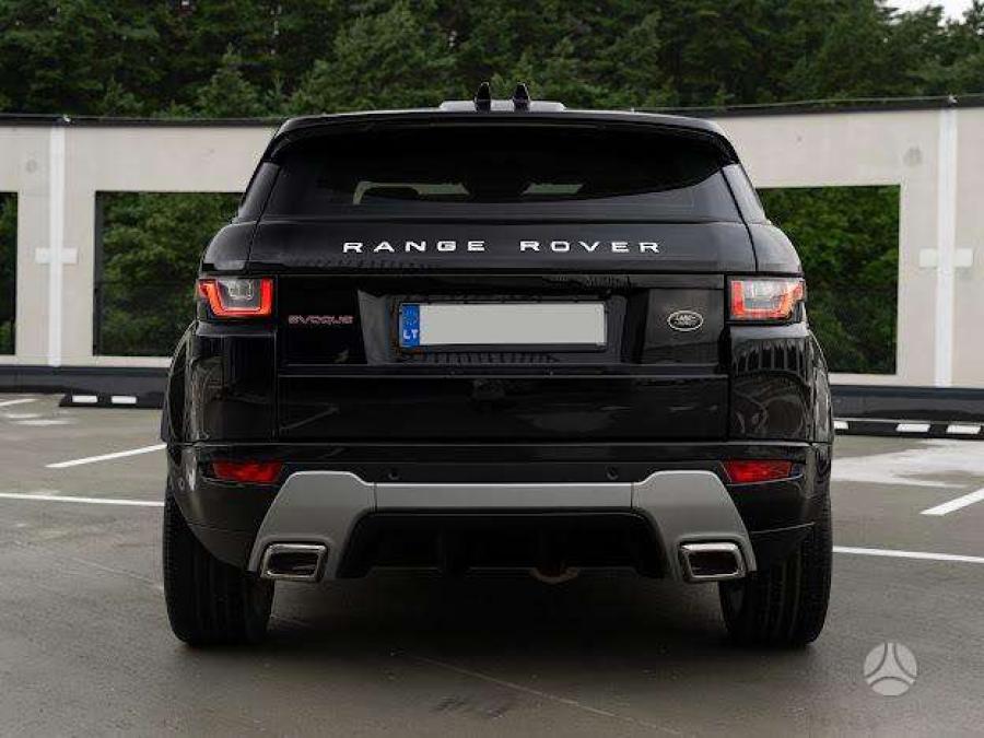 Black Land Rover Range Rover Evoque 2017 in Vilnius, with an engine capacity of 2.00 L and mileage of 76 thousand km for 16900 €, photo 13 on AUTOMOTO.COM.LV