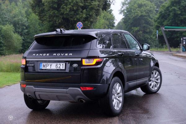 Melns Land Rover Range Rover Evoque 2017 Viļņa, ar dzinēja tilpumu 2.00 L un nobraukumu 203 tūkst. km par 11500 €, foto 5 vietnē AUTOMOTO.COM.LV