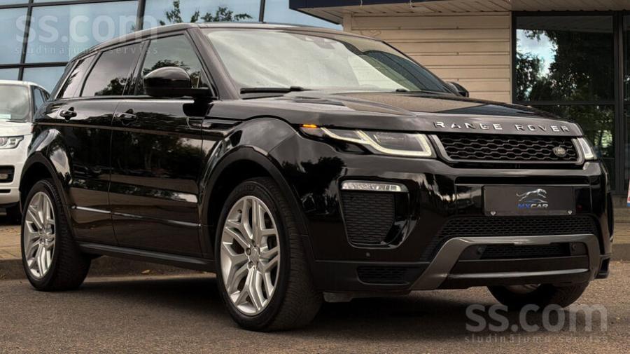 Black Land Rover Range Rover Evoque 2017 in Daugavpils, with an engine capacity of 2.00 L and mileage of 203 thousand km for 14550 €, photo 1 on AUTOMOTO.COM.LV
