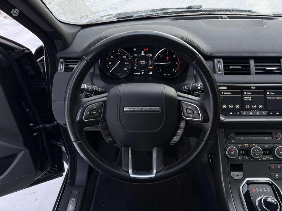Melns Land Rover Range Rover Evoque 2018 Tauragė, ar dzinēja tilpumu 2.00 L un nobraukumu 153 tūkst. km par 13600 €, foto 15 vietnē AUTOMOTO.COM.LV