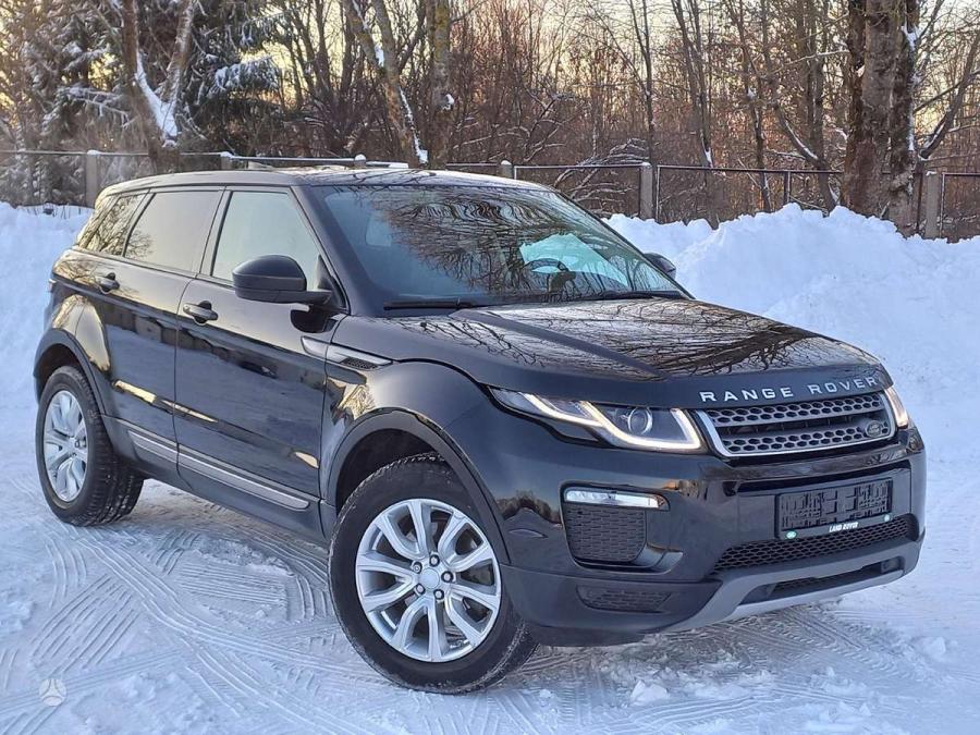 Melns Land Rover Range Rover Evoque 2018 Šauļi, ar dzinēja tilpumu 2.00 L un nobraukumu 106 tūkst. km par 12950 €, foto 1 vietnē AUTOMOTO.COM.LV
