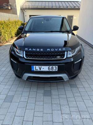 Black Land Rover Range Rover Evoque 2018 in Riga, with an engine capacity of 2.00 L and mileage of 74 thousand km for 16000 €, photo  on AUTOMOTO.COM.LV
