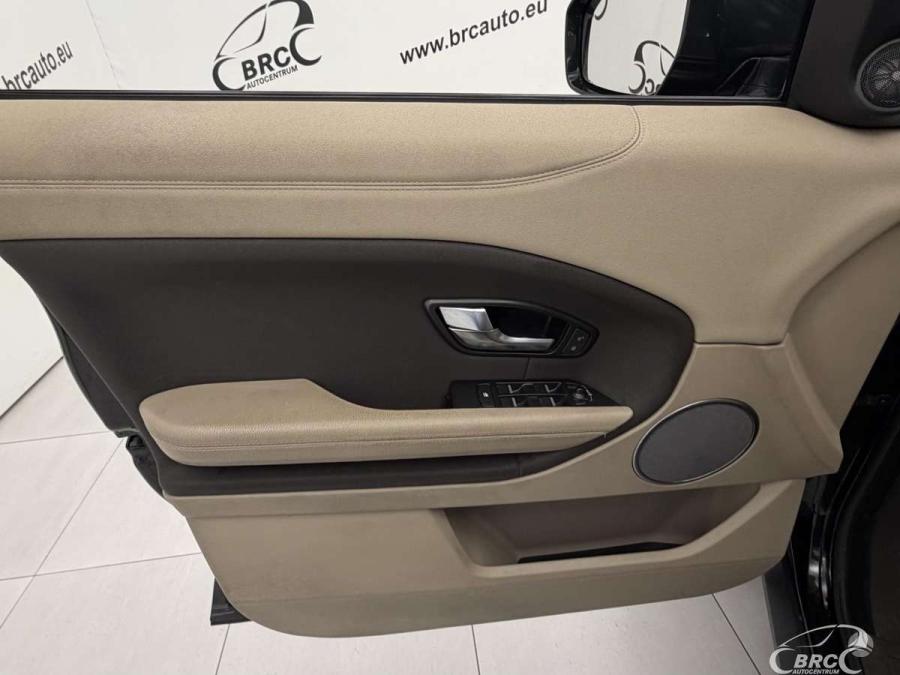 Black Land Rover Range Rover Evoque 2018 in Vilnius, with an engine capacity of 2.00 L and mileage of 143 thousand km for 12900 €, photo 21 on AUTOMOTO.COM.LV
