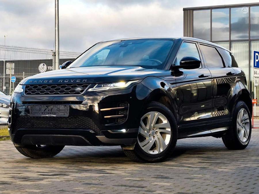 Black Land Rover Range Rover Evoque 2019 in Siauliai, with an engine capacity of 2.00 L and mileage of 160 thousand km for 18400 €, photo 3 on AUTOMOTO.COM.LV