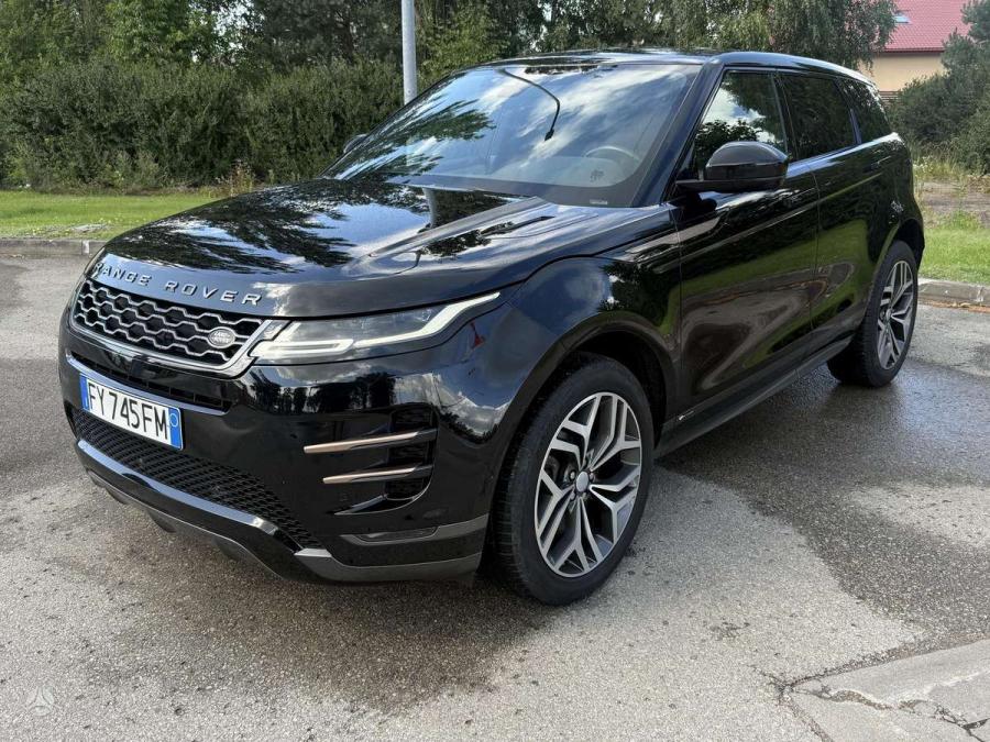 Melns Land Rover Range Rover Evoque 2019 Tauragė, ar dzinēja tilpumu 2.00 L un nobraukumu 165 tūkst. km par 16900 €, foto 1 vietnē AUTOMOTO.COM.LV