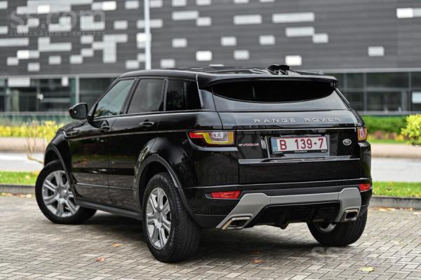 Black Land Rover Range Rover Evoque 2019 in Jelgava, with an engine capacity of 2.00 L and mileage of 161 thousand km for 13800 €, photo 4 on AUTOMOTO.COM.LV