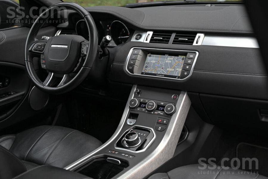 Black Land Rover Range Rover Evoque 2019 in Jelgava, with an engine capacity of 2.00 L and mileage of 161 thousand km for 13800 €, photo 31 on AUTOMOTO.COM.LV