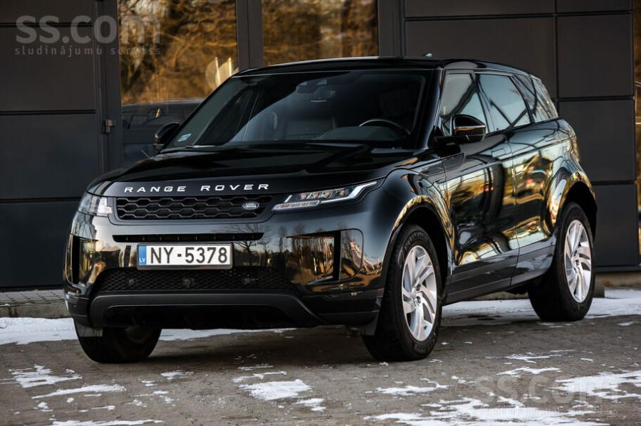 Black Land Rover Range Rover Evoque 2020 in Jelgava, with an engine capacity of 2.00 L and mileage of 0 thousand km for 19990 €, photo 3 on AUTOMOTO.COM.LV