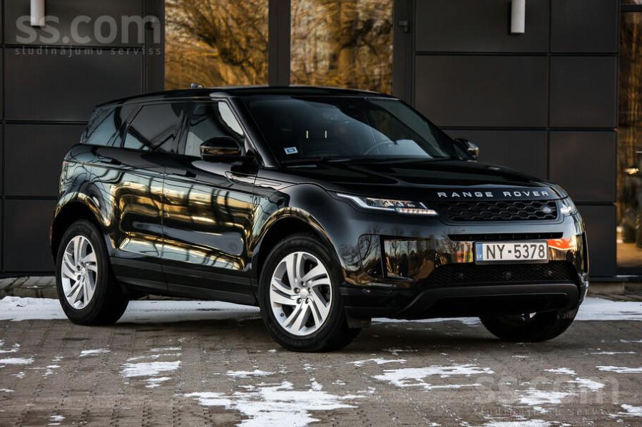 Black Land Rover Range Rover Evoque 2020 in Jelgava, with an engine capacity of 2.00 L and mileage of 0 thousand km for 19990 €, photo 5 on AUTOMOTO.COM.LV