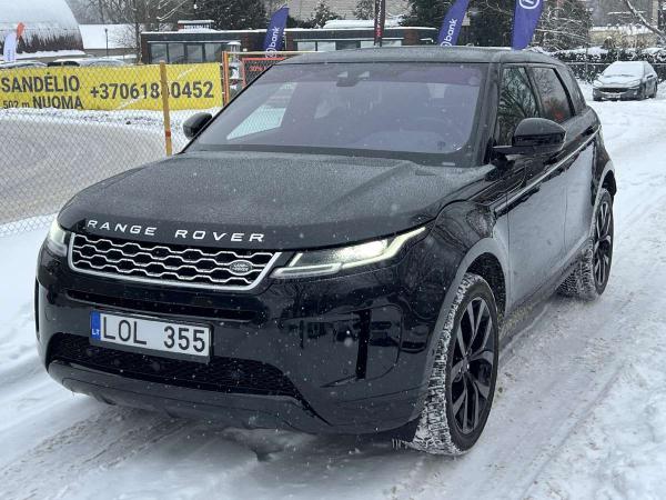 Black Land Rover Range Rover Evoque 2020 in Vilnius, with an engine capacity of 2.00 L and mileage of 97 thousand km for 21500 €, photo 1 on AUTOMOTO.COM.LV