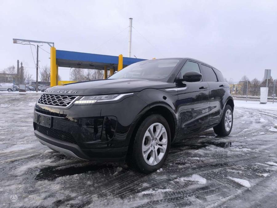 Black Land Rover Range Rover Evoque 2020 in Panevezys, with an engine capacity of 2.00 L and mileage of 189 thousand km for 16600 €, photo 1 on AUTOMOTO.COM.LV