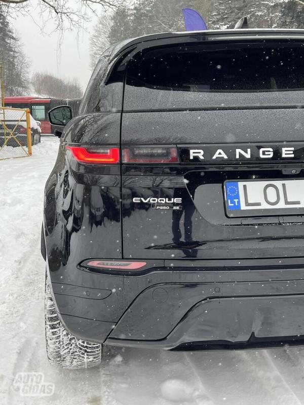 Melns Land Rover Range Rover Evoque 2020 Viļņa, ar dzinēja tilpumu 2.00 L un nobraukumu 97 tūkst. km par 21500 €, foto 4 vietnē AUTOMOTO.COM.LV