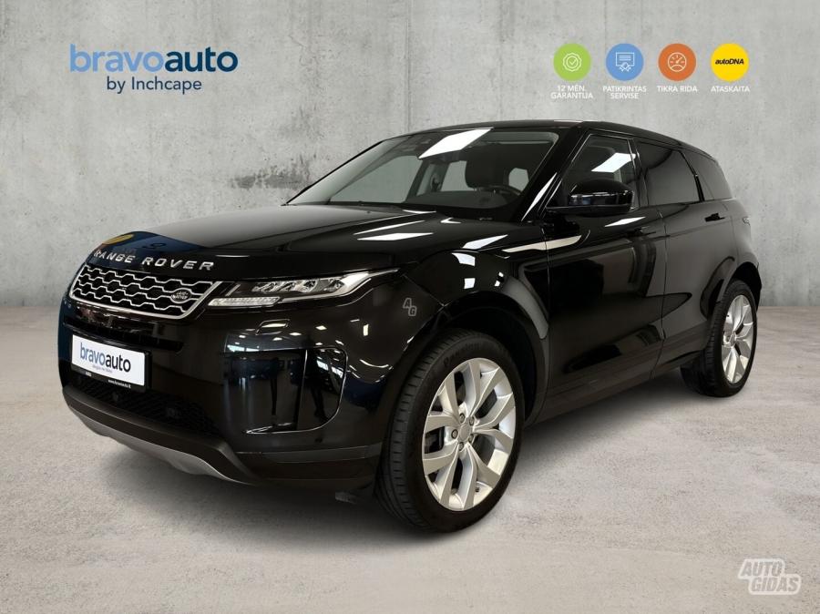 Black Land Rover Range Rover Evoque 2020 in Vilnius, with an engine capacity of 2.00 L and mileage of 87 thousand km for 24555 €, photo 1 on AUTOMOTO.COM.LV