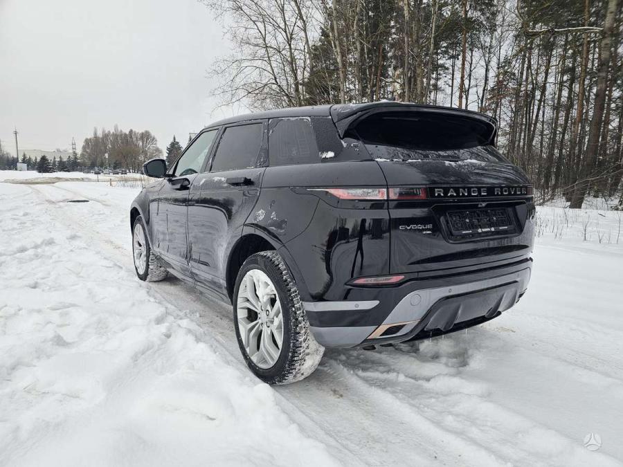 Black Land Rover Range Rover Evoque 2020 in Kaunas, with an engine capacity of 2.00 L and mileage of 186 thousand km for 19750 €, photo 7 on AUTOMOTO.COM.LV