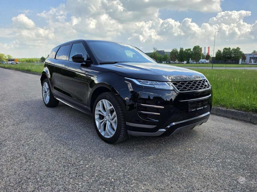 Melns Land Rover Range Rover Evoque 2020 Kauņa, ar dzinēja tilpumu 2.00 L un nobraukumu 186 tūkst. km par 18450 €, foto 1 vietnē AUTOMOTO.COM.LV