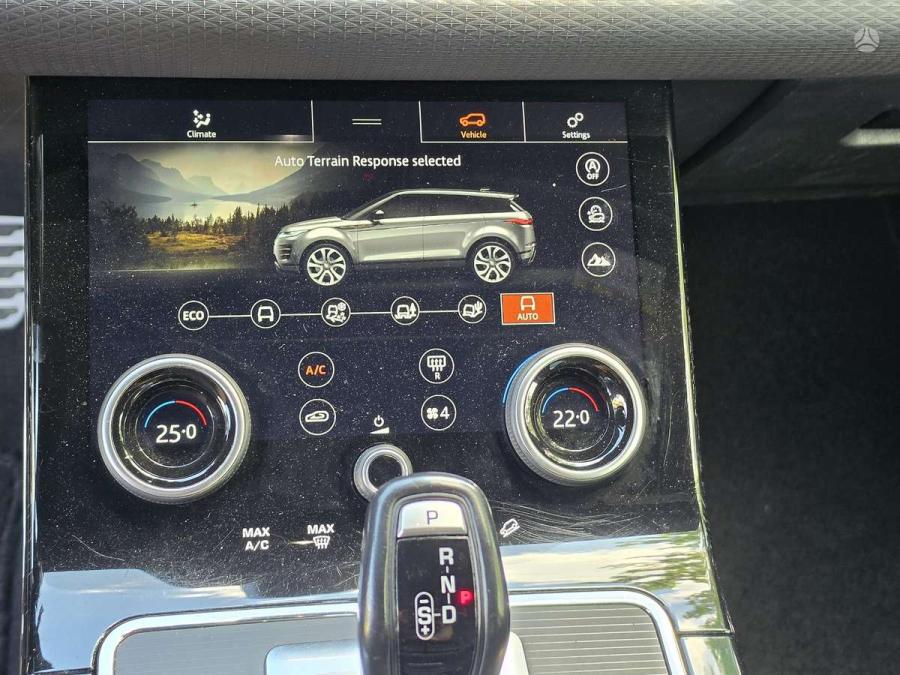 Melns Land Rover Range Rover Evoque 2020 Kauņa, ar dzinēja tilpumu 2.00 L un nobraukumu 186 tūkst. km par 18450 €, foto 23 vietnē AUTOMOTO.COM.LV