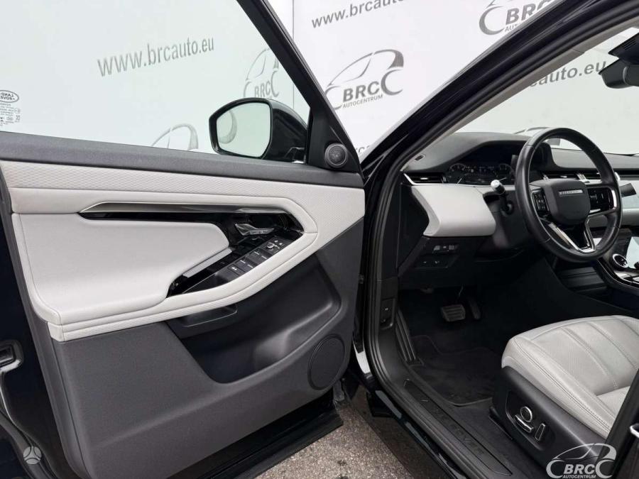 Black Land Rover Range Rover Evoque 2021 in Klaipeda, with an engine capacity of 2.00 L and mileage of 44 thousand km for 23900 €, photo 19 on AUTOMOTO.COM.LV