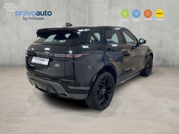 Black Land Rover Range Rover Evoque 2023 in Vilnius, with an engine capacity of 2.00 L and mileage of 55 thousand km for 33000 €, photo 5 on AUTOMOTO.COM.LV