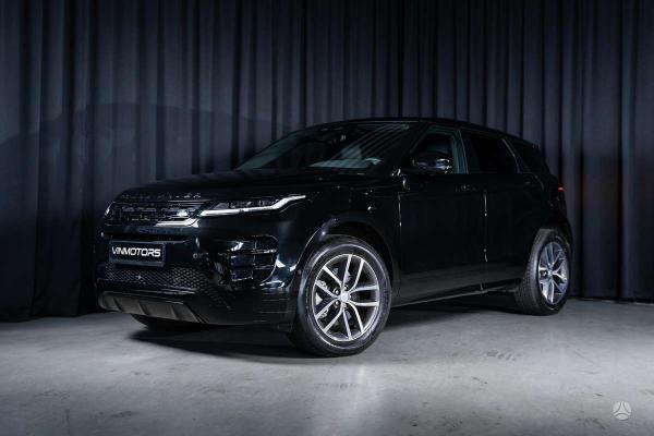 Black Land Rover Range Rover Evoque 2024 in Vilnius, with an engine capacity of 1.90 L and mileage of 8 thousand km for 47000 €, photo 1 on AUTOMOTO.COM.LV