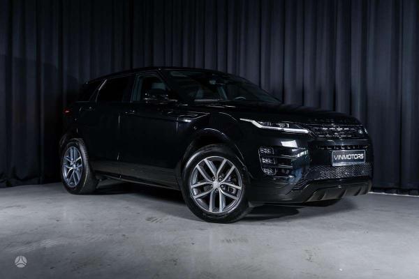 Black Land Rover Range Rover Evoque 2024 in Vilnius, with an engine capacity of 1.90 L and mileage of 8 thousand km for 47000 €, photo 3 on AUTOMOTO.COM.LV