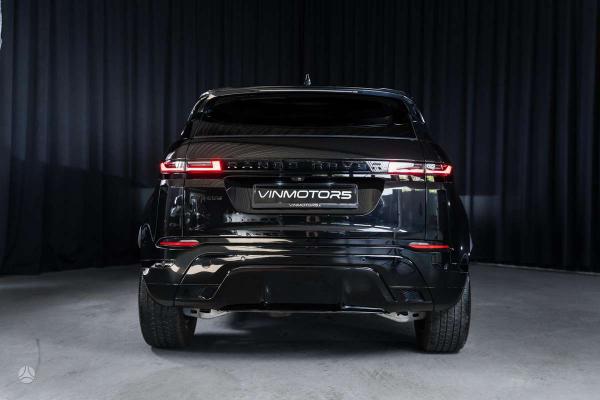 Black Land Rover Range Rover Evoque 2024 in Vilnius, with an engine capacity of 1.90 L and mileage of 8 thousand km for 47000 €, photo 5 on AUTOMOTO.COM.LV