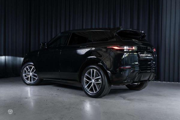 Black Land Rover Range Rover Evoque 2024 in Vilnius, with an engine capacity of 1.90 L and mileage of 8 thousand km for 47000 €, photo 6 on AUTOMOTO.COM.LV