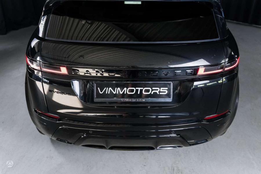Black Land Rover Range Rover Evoque 2024 in Vilnius, with an engine capacity of 1.90 L and mileage of 8 thousand km for 47000 €, photo 10 on AUTOMOTO.COM.LV