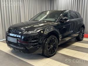 Melns Land Rover Range Rover Evoque 2025 Rīga, ar dzinēja tilpumu 2.00 L un nobraukumu 14 tūkst. km par 45990 €, foto  vietnē AUTOMOTO.COM.LV