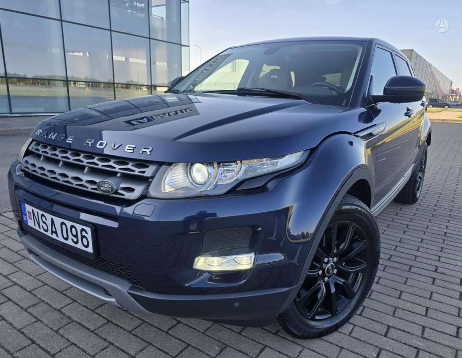 Blue Land Rover Range Rover Evoque 2014 in Panevezys, with an engine capacity of 2.18 L and mileage of 265 thousand km for 8599 €, photo 1 on AUTOMOTO.COM.LV