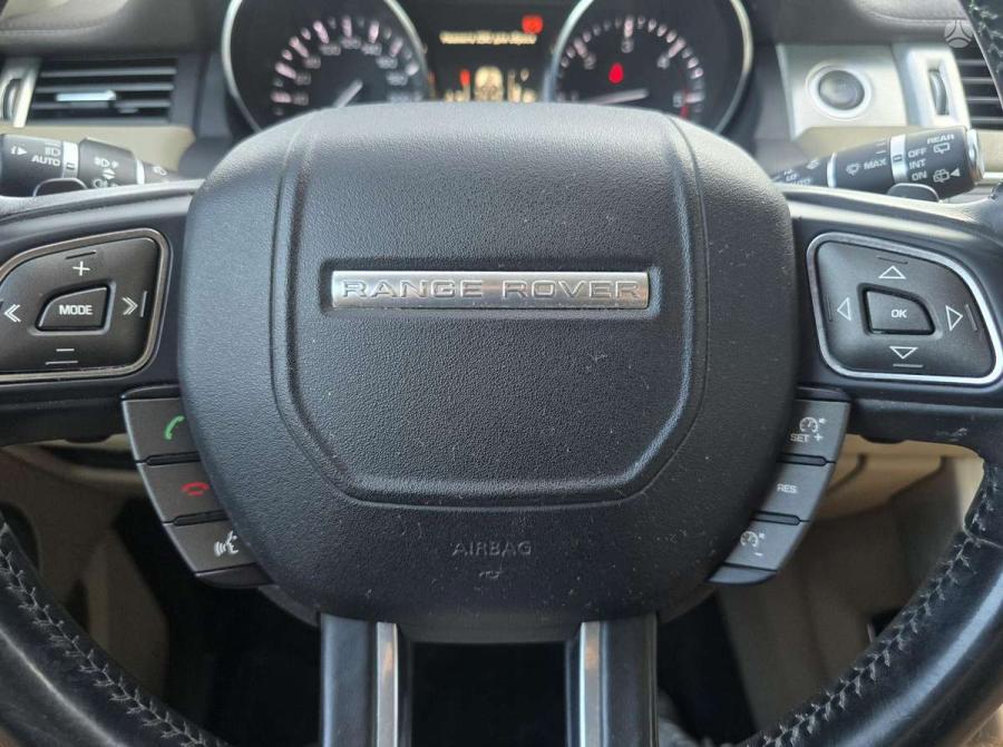 Blue Land Rover Range Rover Evoque 2014 in Panevezys, with an engine capacity of 2.18 L and mileage of 265 thousand km for 8599 €, photo 18 on AUTOMOTO.COM.LV