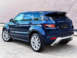 Zils Land Rover Range Rover Evoque 2015 Panevēža, ar dzinēja tilpumu 2.18 L un nobraukumu 225 tūkst. km par 10888 €, foto  vietnē AUTOMOTO.COM.LV