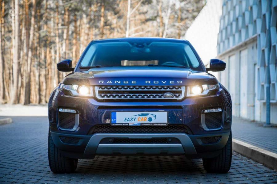 Blue Land Rover Range Rover Evoque 2017 in Vilnius, with an engine capacity of 2.00 L and mileage of 184 thousand km for 12300 €, photo 2 on AUTOMOTO.COM.LV
