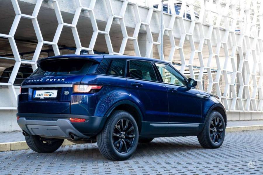 Blue Land Rover Range Rover Evoque 2017 in Vilnius, with an engine capacity of 2.00 L and mileage of 184 thousand km for 12300 €, photo 9 on AUTOMOTO.COM.LV