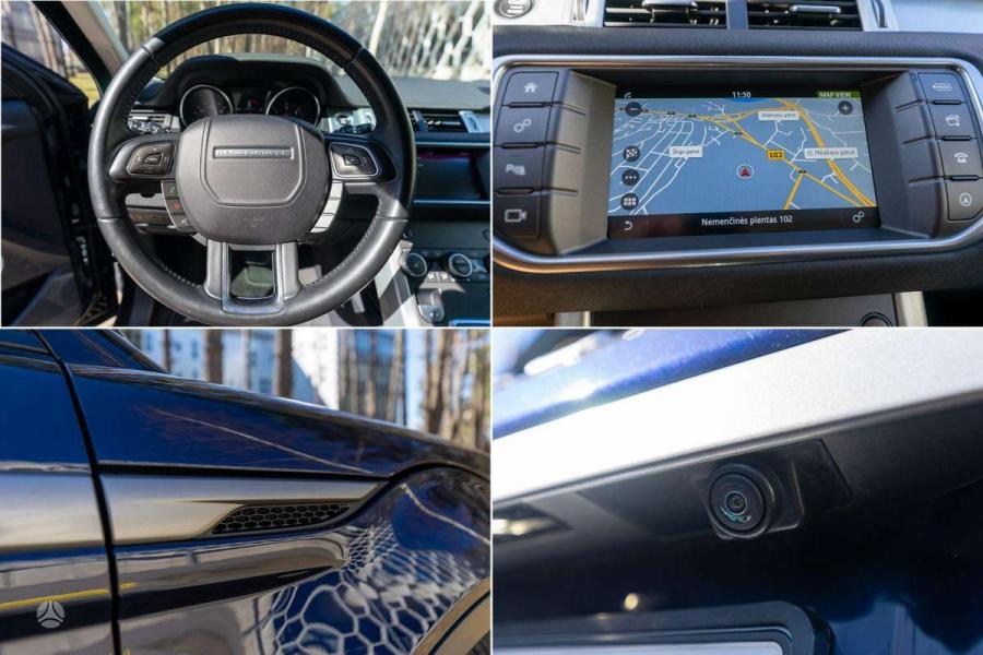Blue Land Rover Range Rover Evoque 2017 in Vilnius, with an engine capacity of 2.00 L and mileage of 184 thousand km for 12300 €, photo 11 on AUTOMOTO.COM.LV