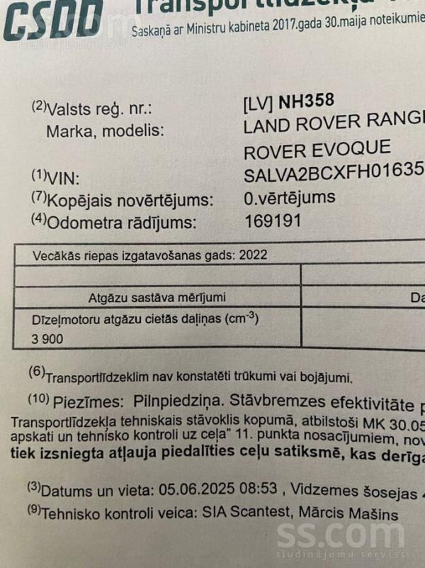 Brūns Land Rover Range Rover Evoque 2014 Rīga, ar dzinēja tilpumu 2.20 L un nobraukumu 169 tūkst. km par 15000 €, foto 9 vietnē AUTOMOTO.COM.LV