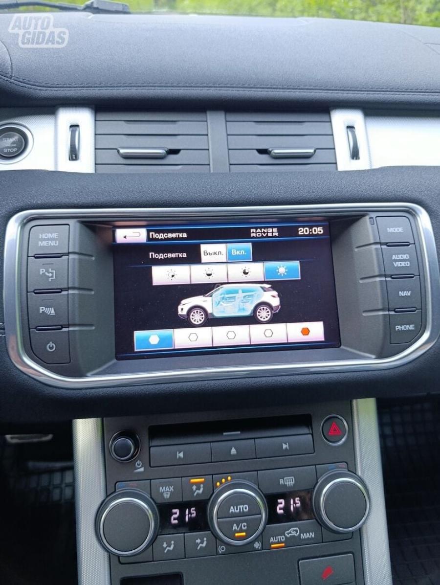 Land Rover Range Rover Evoque 2012 Viļņa, ar dzinēja tilpumu 2.20 L un nobraukumu 212 tūkst. km par 12500 €, foto 11 vietnē AUTOMOTO.COM.LV