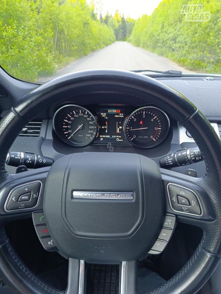 Land Rover Range Rover Evoque 2012 in Vilnius, with an engine capacity of 2.20 L and mileage of 213 thousand km for 12500 €, photo 9 on AUTOMOTO.COM.LV