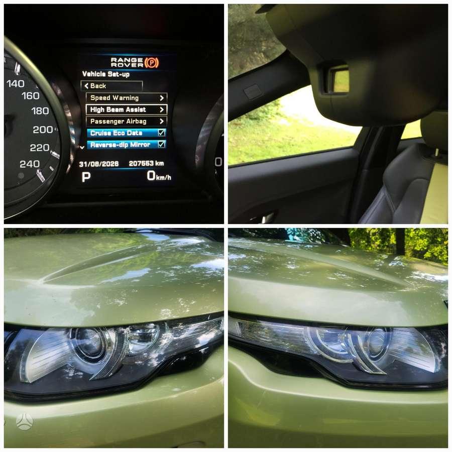 Land Rover Range Rover Evoque 2012 Viļņa, ar dzinēja tilpumu 2.20 L un nobraukumu 207 tūkst. km par 11600 €, foto 8 vietnē AUTOMOTO.COM.LV