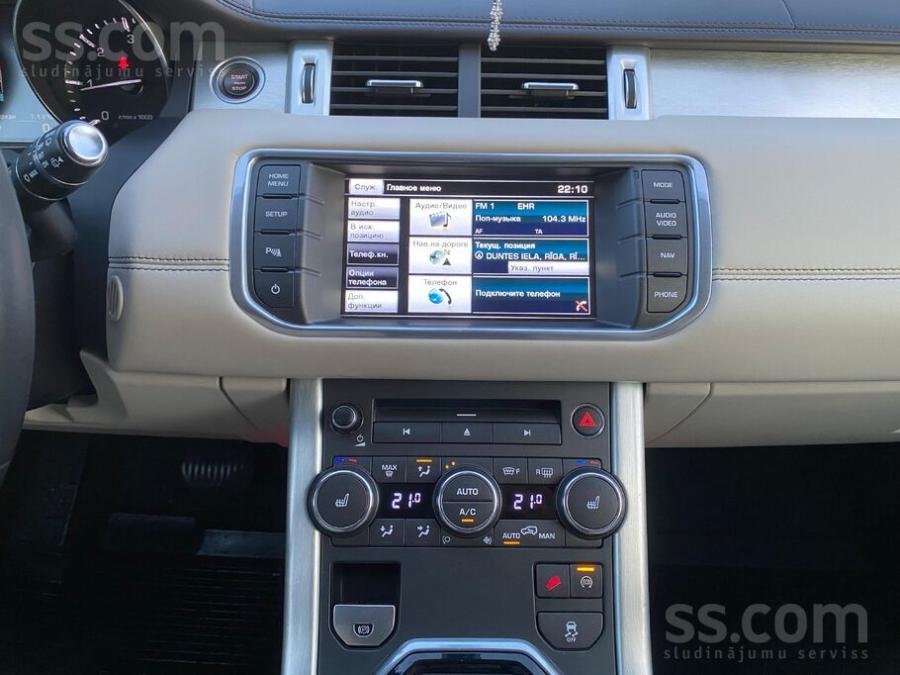 Land Rover Range Rover Evoque 2014 Rīga, ar dzinēja tilpumu 2.20 L un nobraukumu 163 tūkst. km par 14500 €, foto 9 vietnē AUTOMOTO.COM.LV