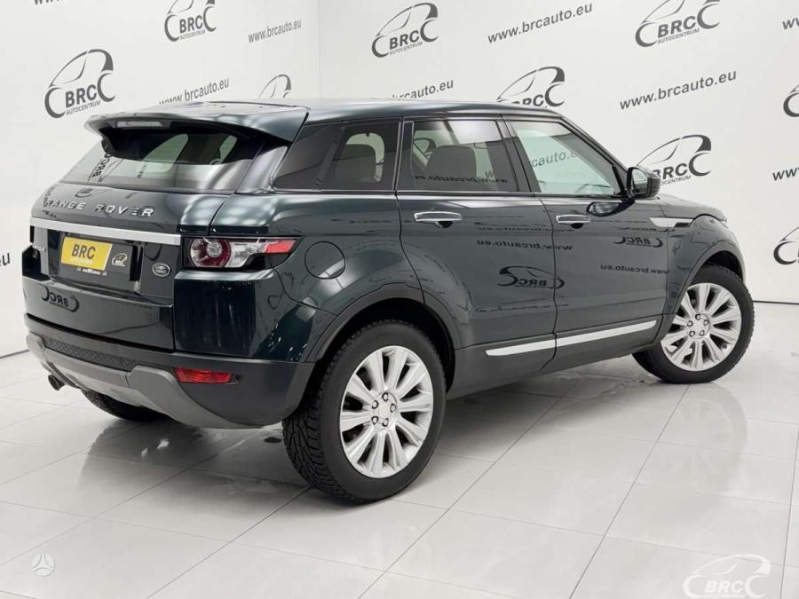 Green Land Rover Range Rover Evoque 2015 in Vilnius, with an engine capacity of 2.18 L and mileage of 292 thousand km for 11900 €, photo 3 on AUTOMOTO.COM.LV